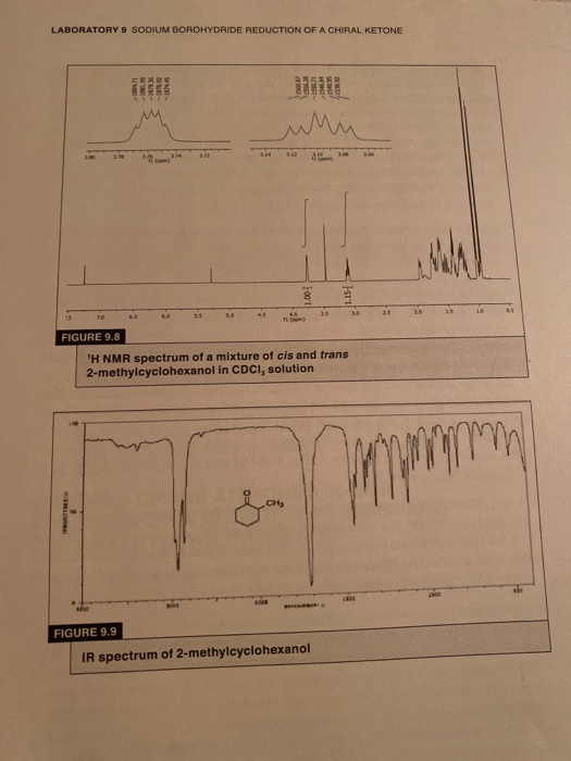 Solved LABORATORY 9 SODIUM BOROHYDRIDE REDUCTION OF A CHIRAL | Chegg.com