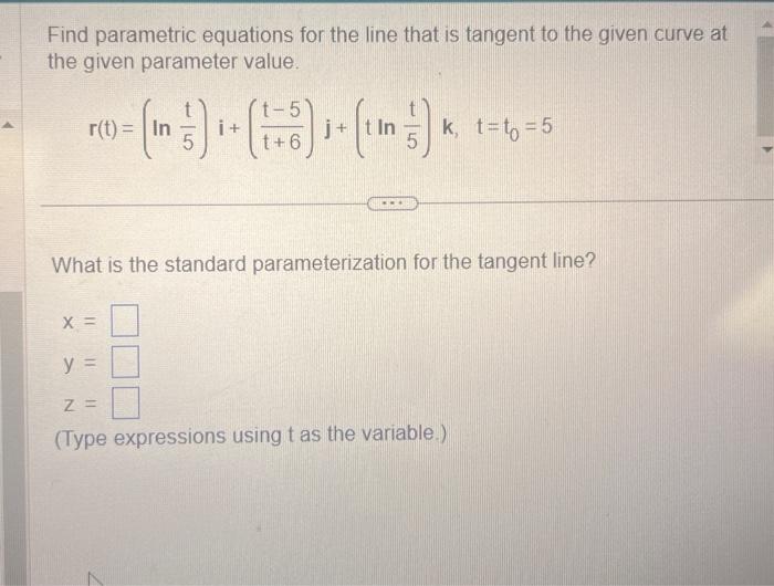 Solved Find parametric equations for the line that is | Chegg.com