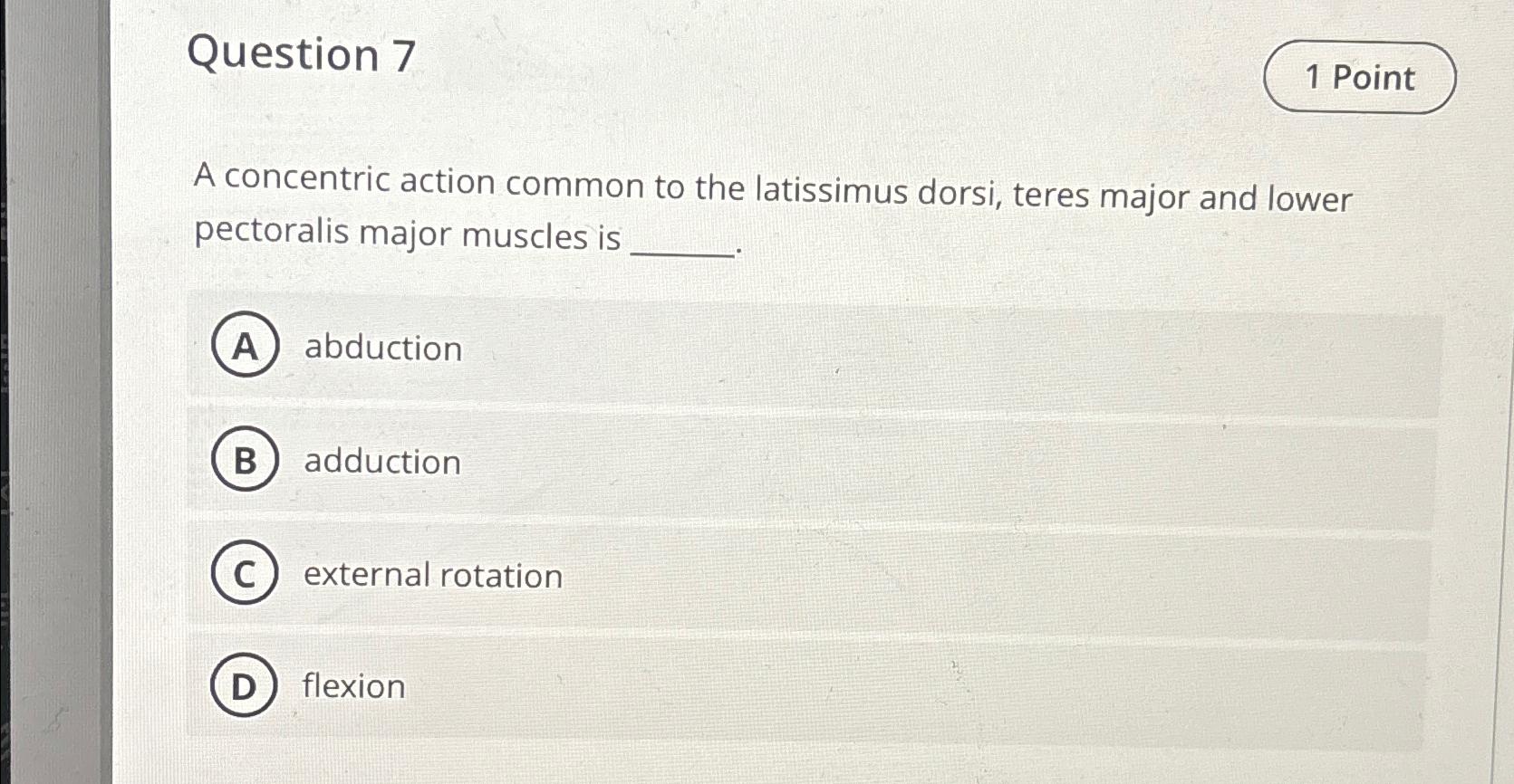 Solved Question 7A concentric action common to the | Chegg.com