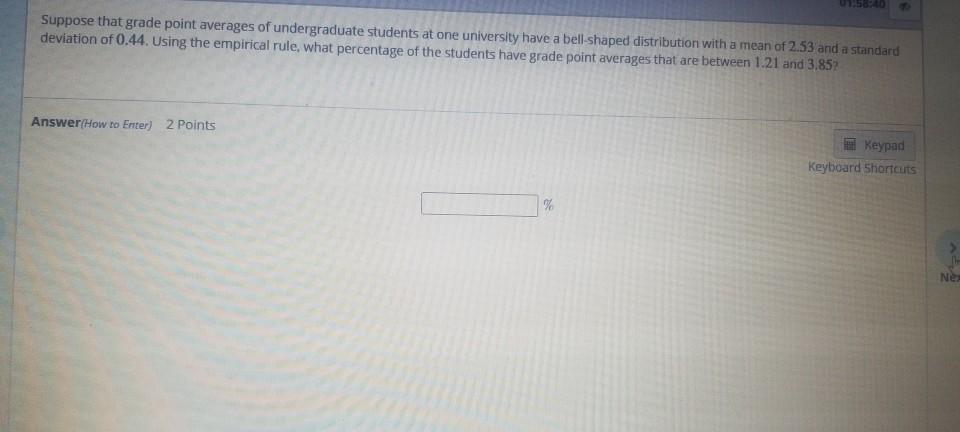 Solved Suppose that grade point averages of undergraduate | Chegg.com