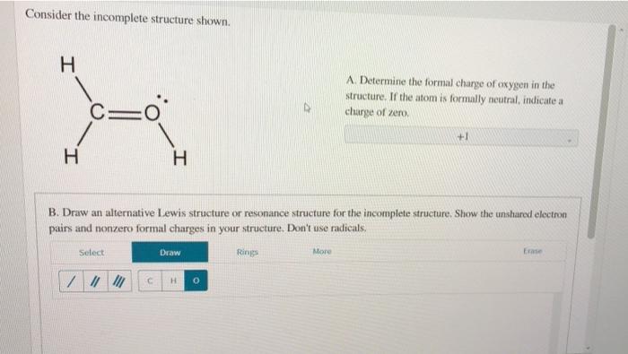 Solved Consider the incomplete structure shown. H A. | Chegg.com