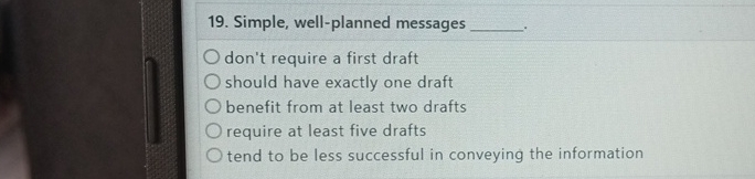 Solved Simple, well-planned messagesdon't require a first | Chegg.com
