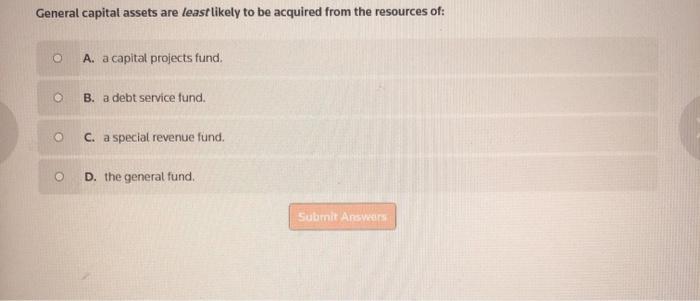 Solved Select the best answer. Which interfund transactions | Chegg.com