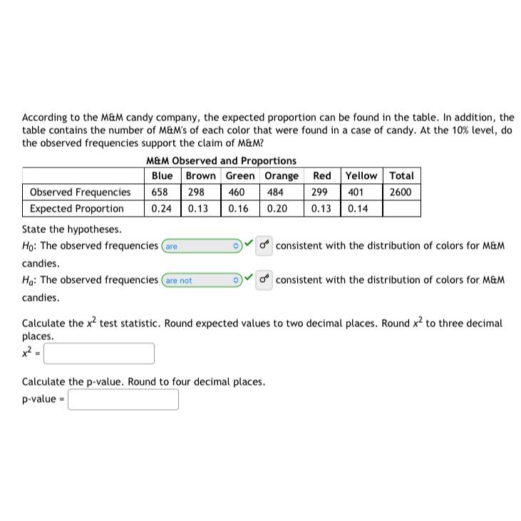 Solved According to the MEM candy company, the expected | Chegg.com