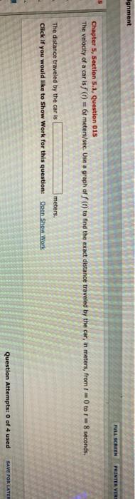 Solved ignment FULL SCREEN PRINTER VER Chapter 5, Section | Chegg.com