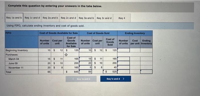 Solved Exercise 6-5 (Algo) Calculate inventory amounts when | Chegg.com