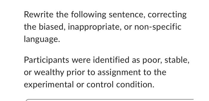 Solved Rewrite the following sentence, correcting the | Chegg.com