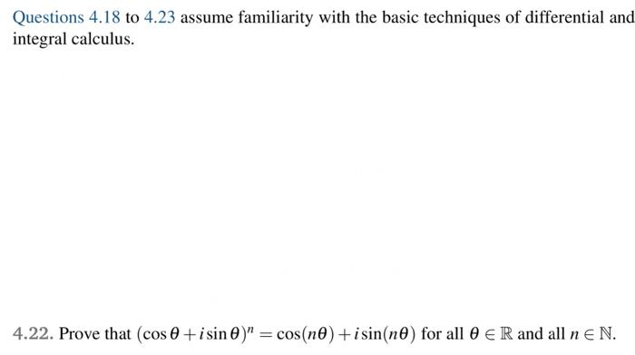 Solved Questions 4.18 to 4.23 assume familiarity with the | Chegg.com