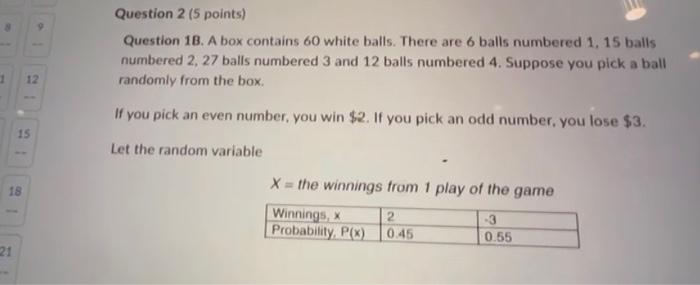 Solved For each scenario below, determine if the given table | Chegg.com