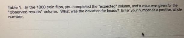 Table 1. In the 10 coin flips done and recorded by | Chegg.com