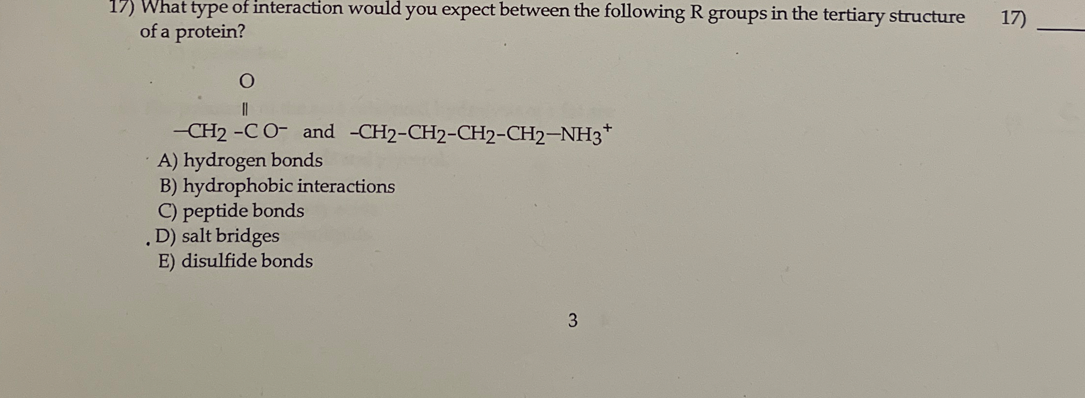 Solved What type of interaction would you expect between the | Chegg.com