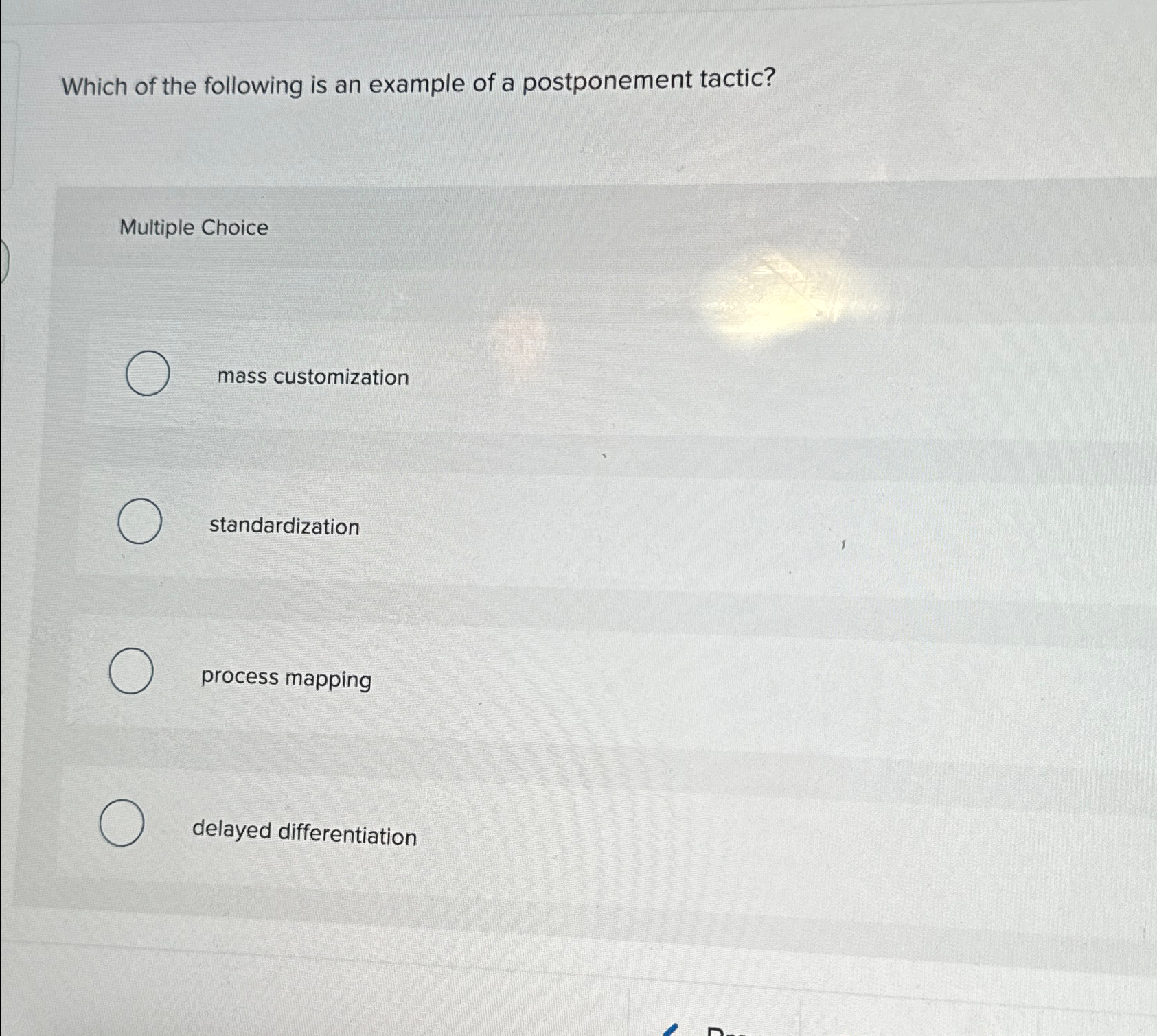 Solved Which of the following is an example of a | Chegg.com