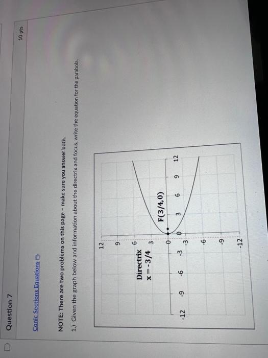Solved 3.) Using graph paper Eraph the following equation. | Chegg.com