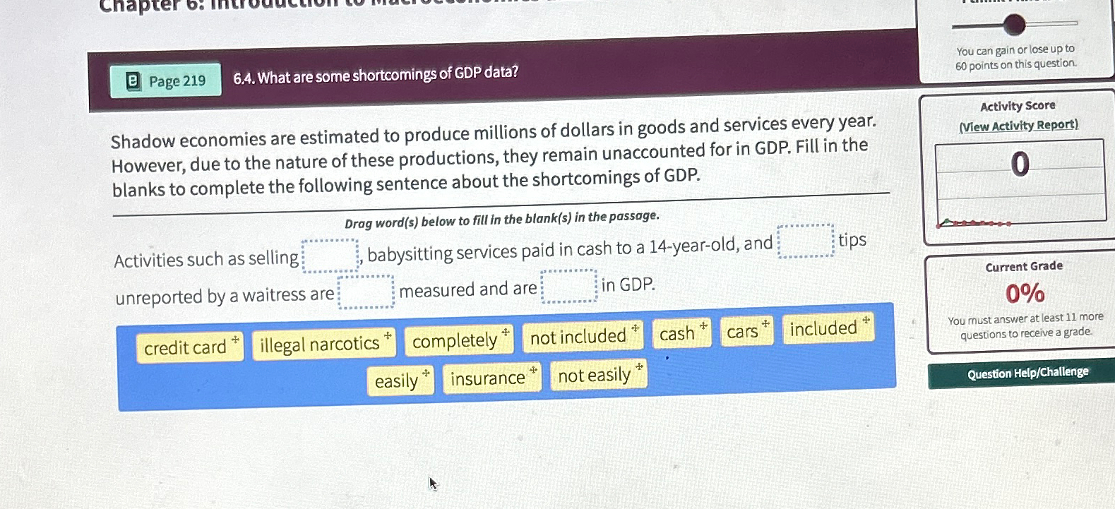 Solved 6.4. ﻿What are some shortcomings of GDP data?Shadow | Chegg.com