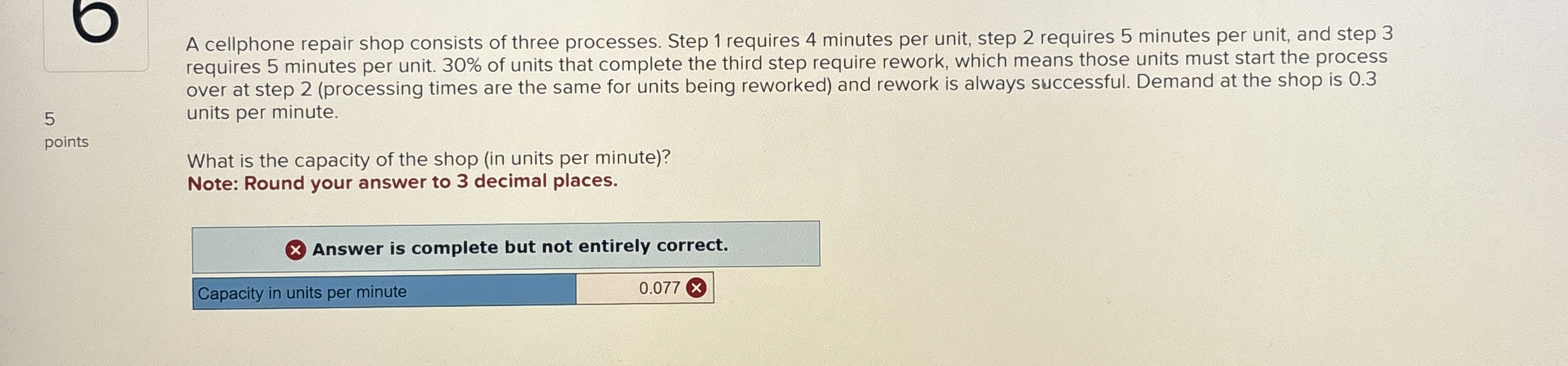 Solved A cellphone repair shop consists of three processes. | Chegg.com