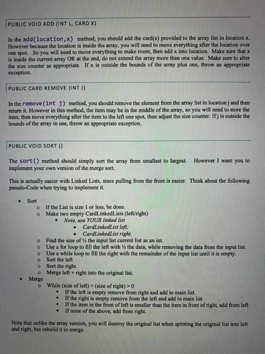 Solved CS145 - PROGRAMMING ASSIGNMENT #5 PART B CARD LINKED | Chegg.com