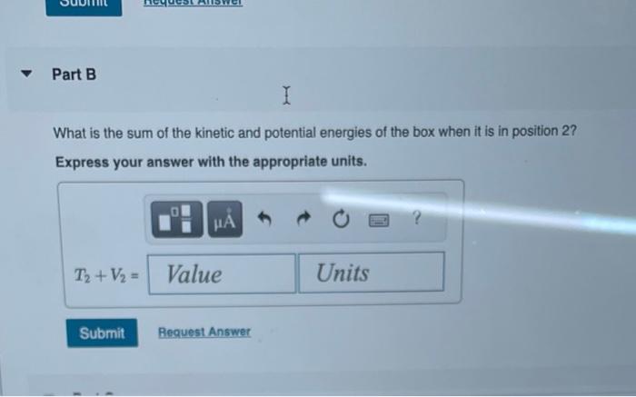 Solved The 14−1lb box is released from rest at position t | Chegg.com