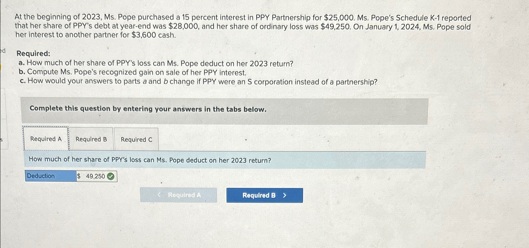 Solved At the beginning of 2023 , ﻿Ms. ﻿Pope purchased a 15 | Chegg.com