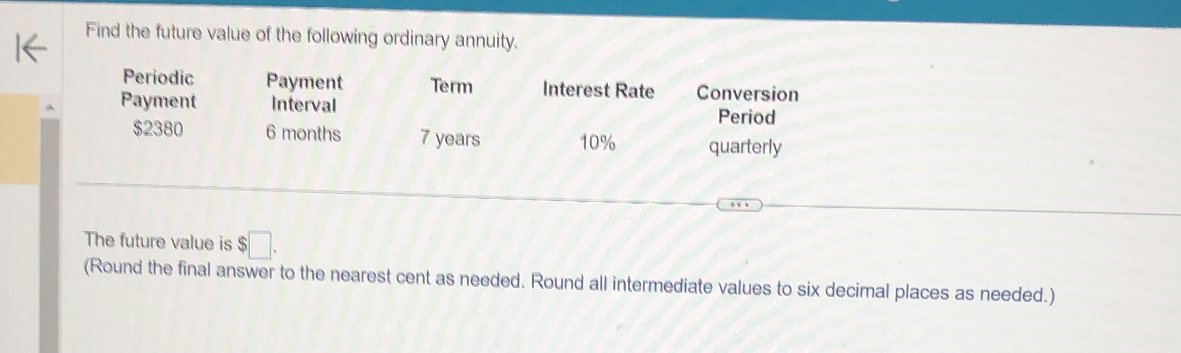 Solved Find the future value of the following ordinary | Chegg.com