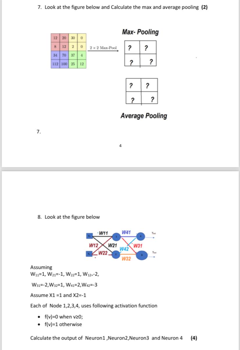 Solved Look at the figure below and Calculate the max and | Chegg.com