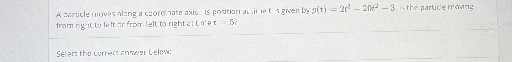 Solved A particle moves along a coordinate axis. Its | Chegg.com