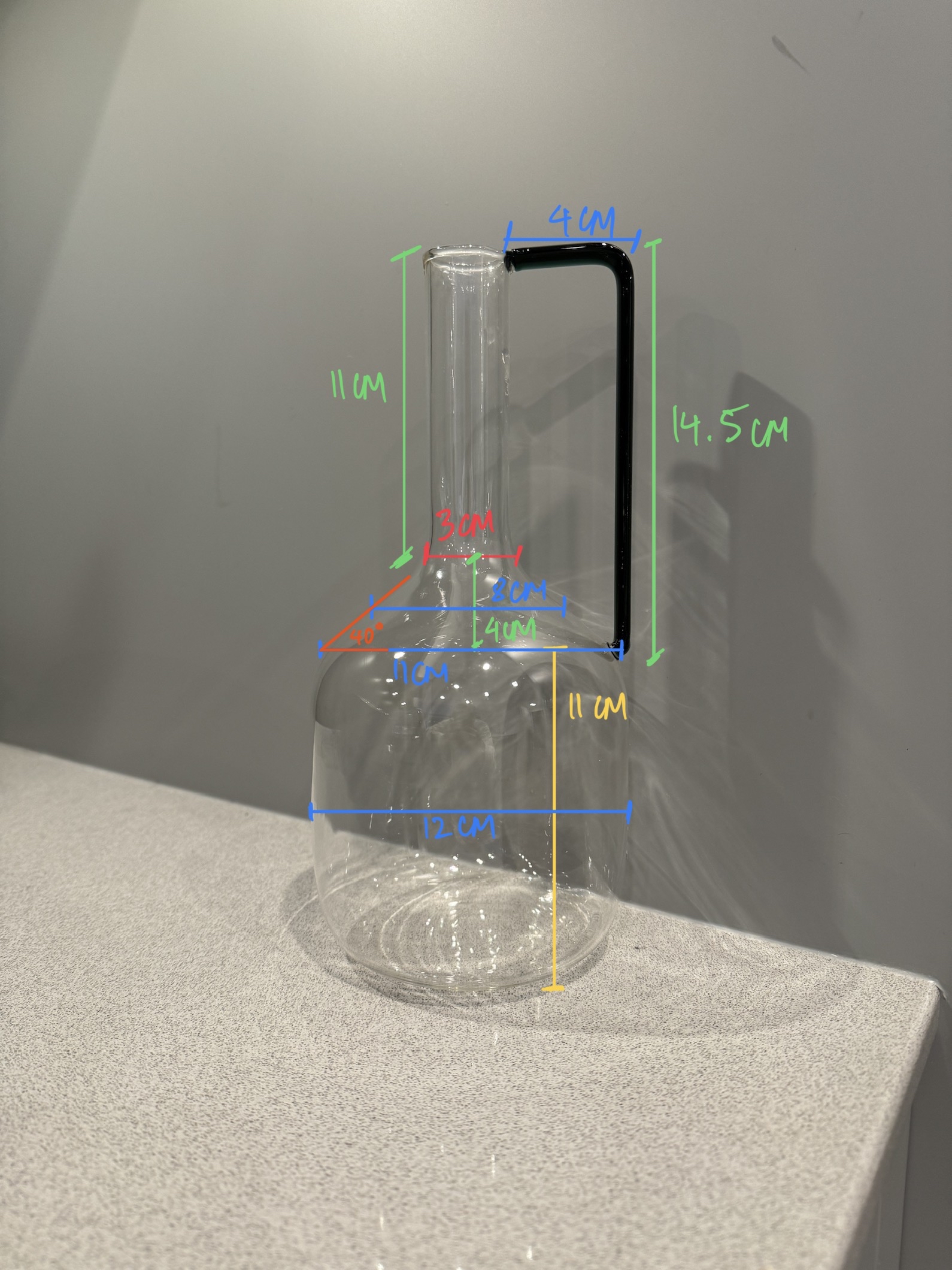 Solved Find the Area and Volume of the Jug | Chegg.com
