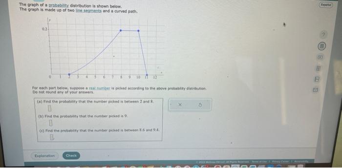 Solved The graph of a probability distribution is shown | Chegg.com