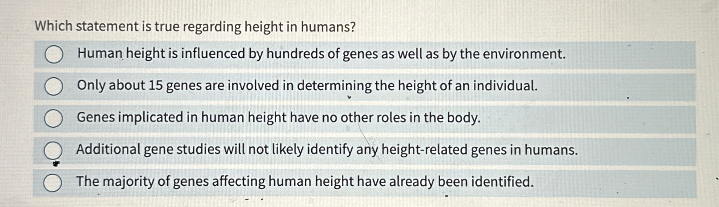 Solved Which statement is true regarding height in | Chegg.com