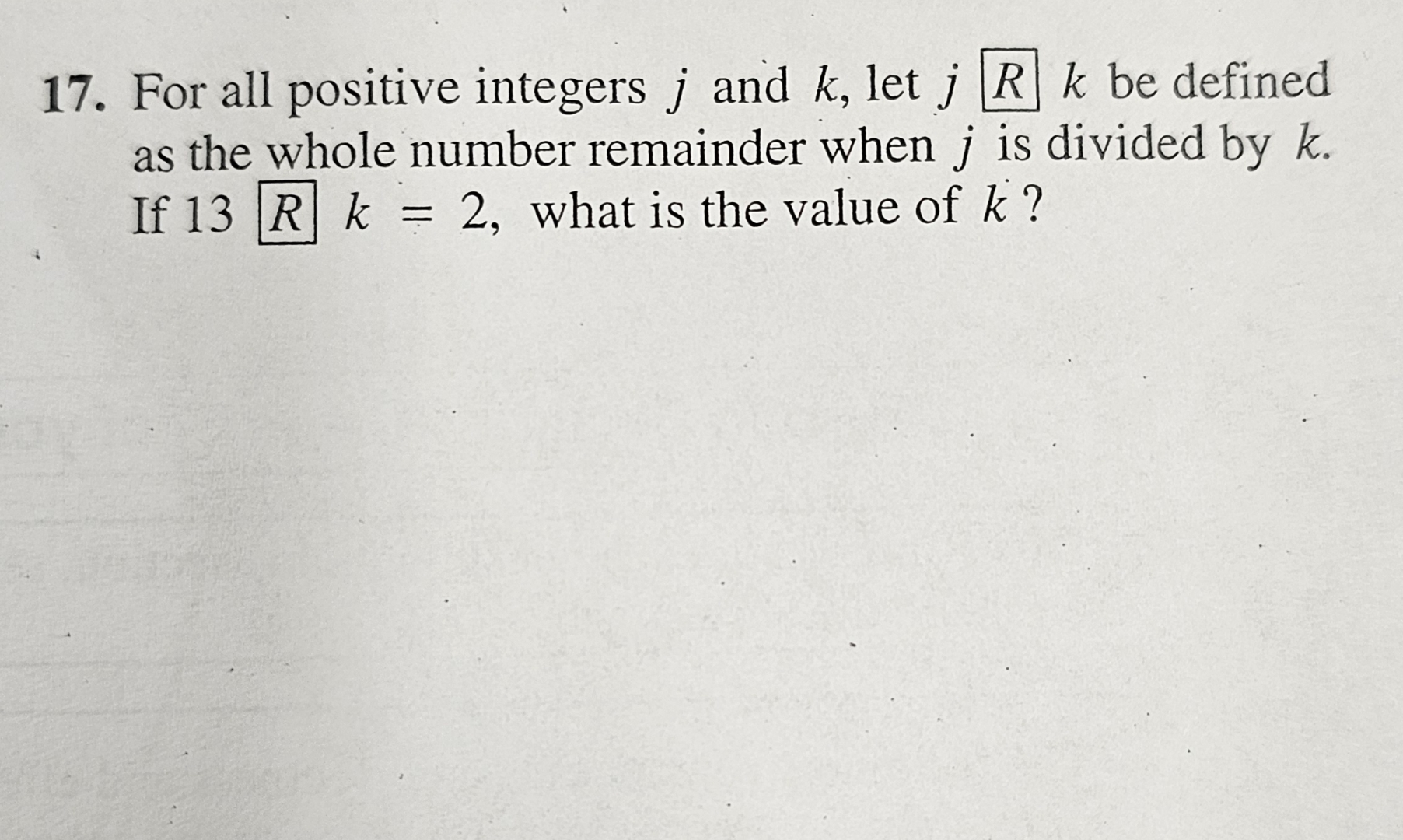 Solved For all positive integers j ﻿and k, ﻿let jRk ﻿be | Chegg.com