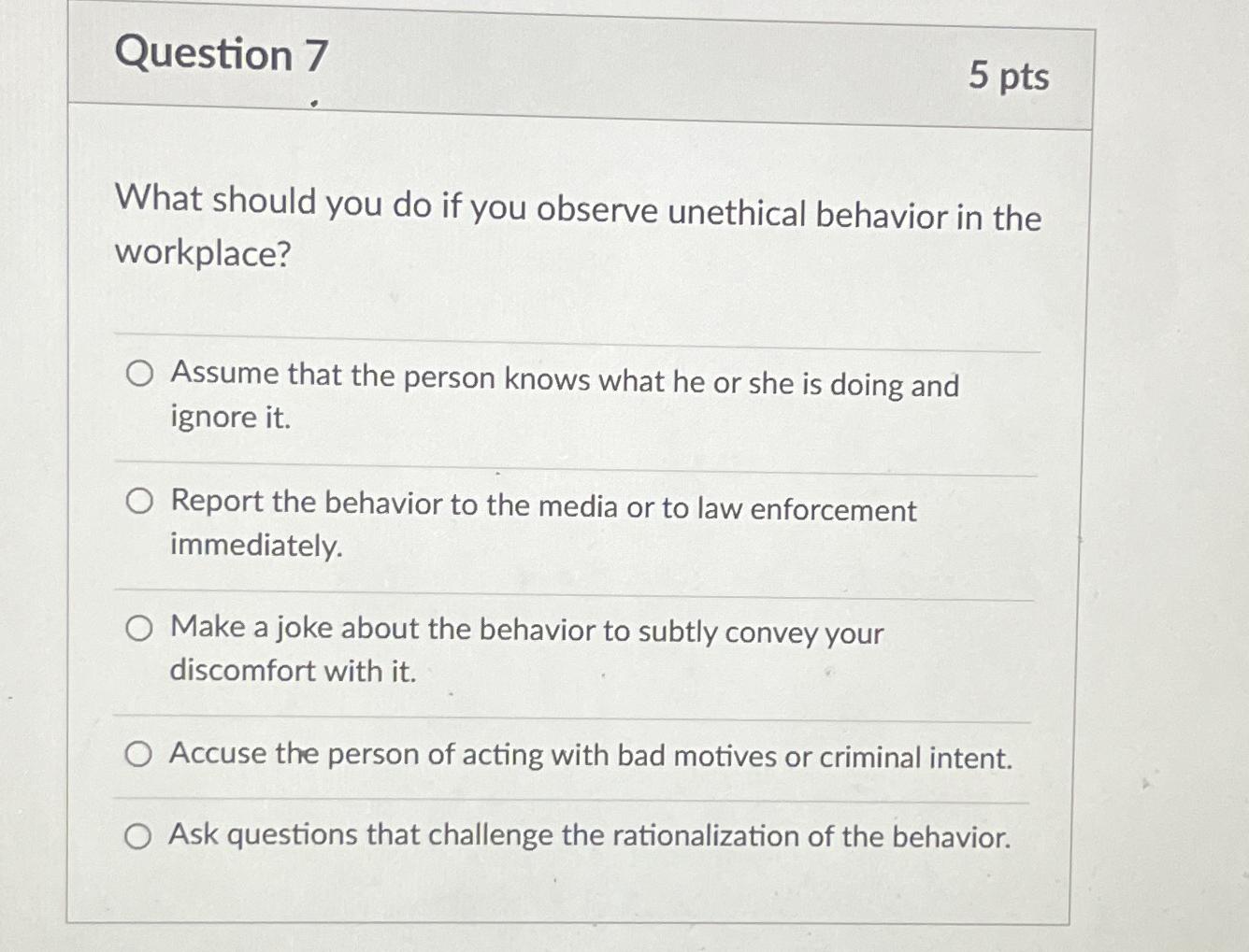 Solved Question 75 ﻿ptsWhat should you do if you observe | Chegg.com