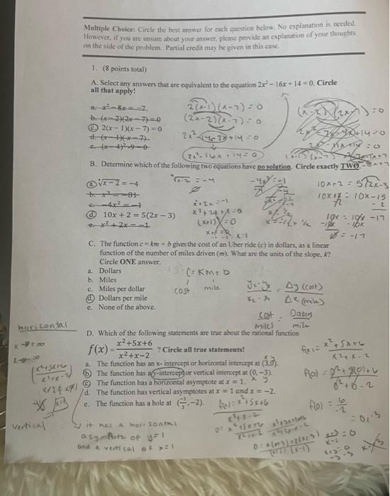 Solved can u please check if my work is correct? and if any | Chegg.com