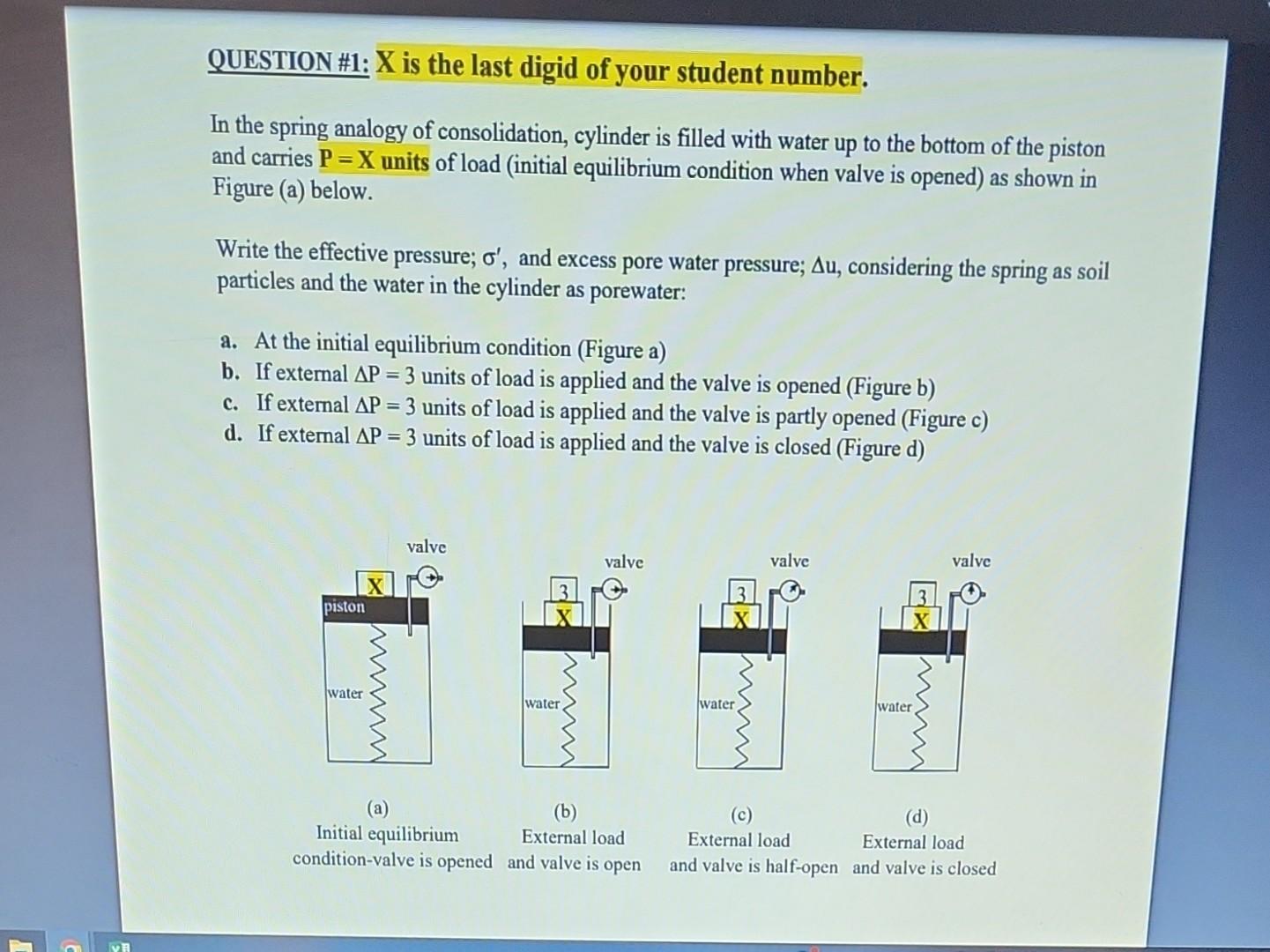 Solved QUESTION \#1: X is the last digid of your student | Chegg.com