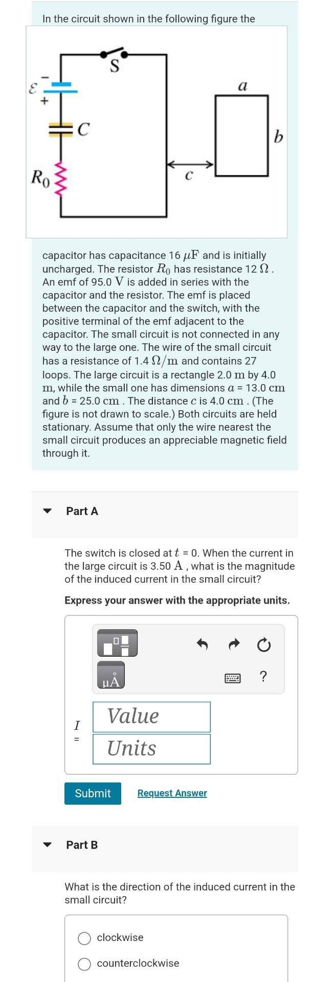 Solved In the circuit shown in the following figure | Chegg.com