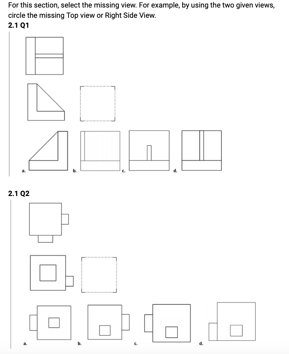 Solved For this section, select the missing view. For | Chegg.com
