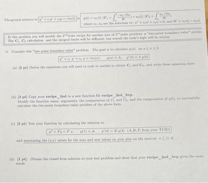 Solved 1. [1 pt] Implement the "2" order recipe for | Chegg.com