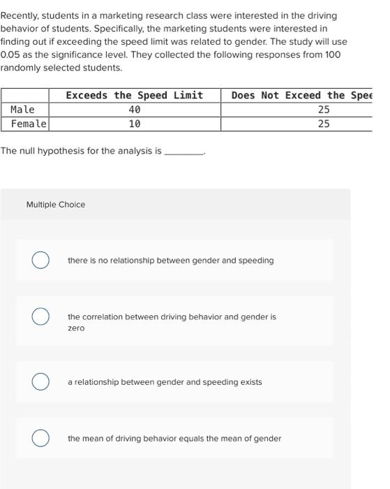 Solved Recently, students in a marketing research class were | Chegg.com