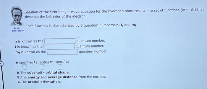 Solved If the value of n=3 The quantum number I can have | Chegg.com