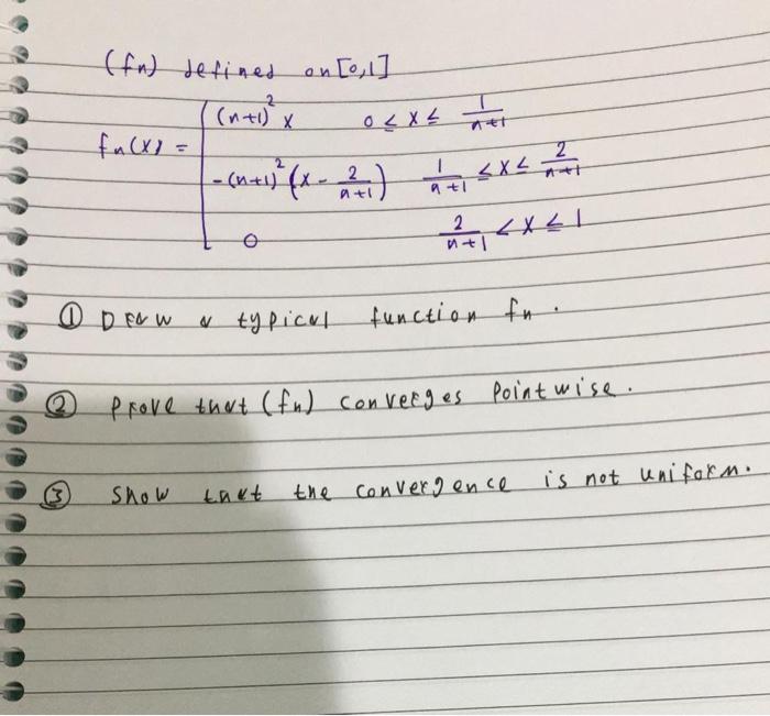 Solved (fn) defined on [0,1] | Chegg.com