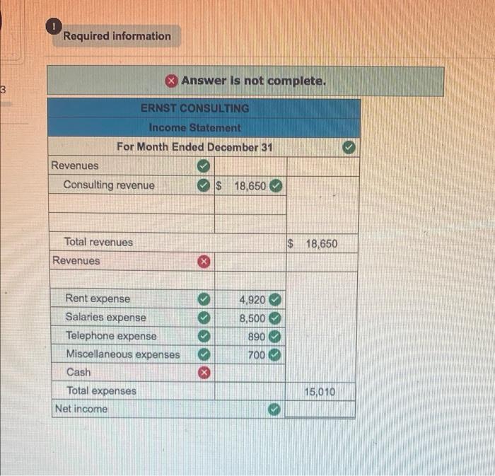 Solved Retu On December 1, Jasmin Ernst organized Ernst | Chegg.com