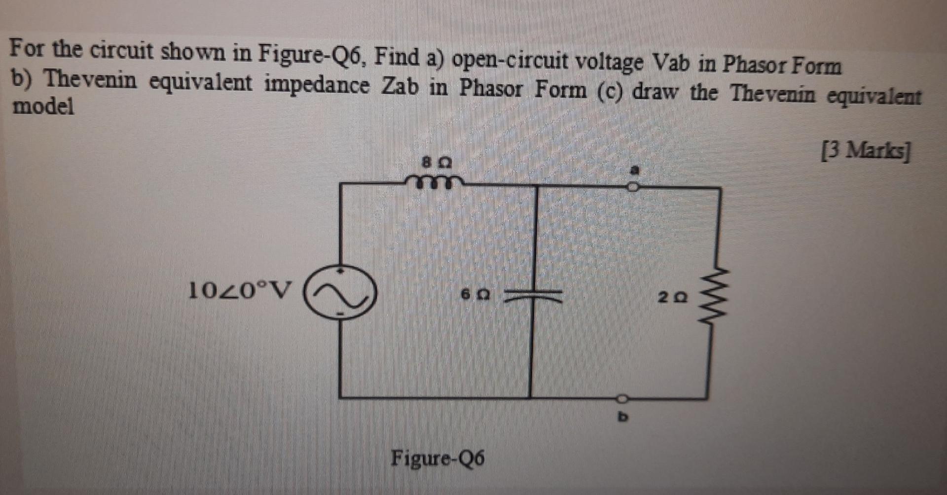Solved For the circuit shown in Figure-Q6, ﻿Find a) | Chegg.com