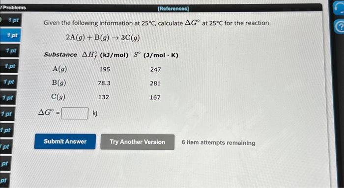 Solved Given the following information at 25∘C, calculate | Chegg.com