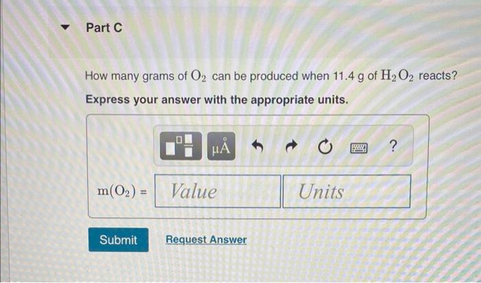 Solved When hydrogen peroxide (H2O2) is used in rocket | Chegg.com