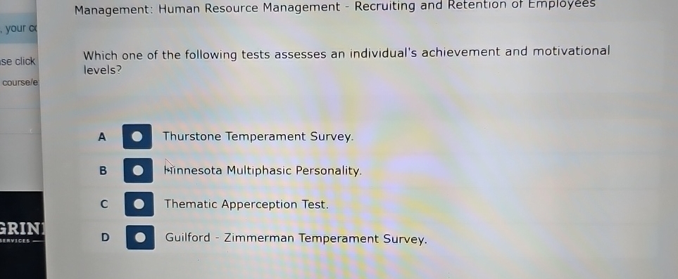 Solved Management: Human Resource Management - ﻿Recruiting | Chegg.com