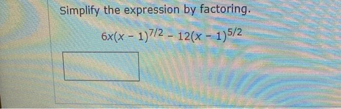 Solved Simplify the expression by factoring. | Chegg.com