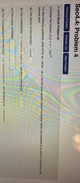 Solved Sec4.4: Problem 4 Previous Problem Problem List Next | Chegg.com