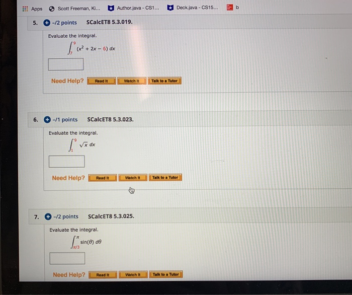 Solved 2. -11 points ScalcET8 5.3.007. Use Part 1 of the | Chegg.com