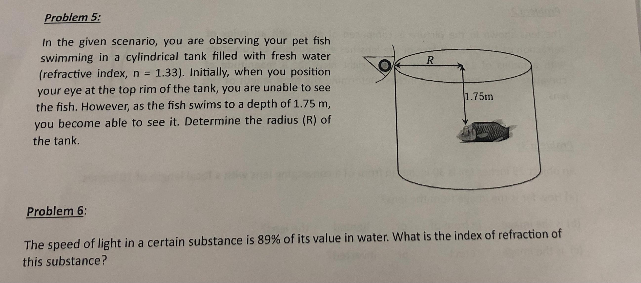 Solved Problem 5:In the given scenario, you are observing | Chegg.com