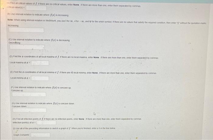 Solved f(x)=x1/3(x+3)2/3A) Find alf cifical values of f. If | Chegg.com