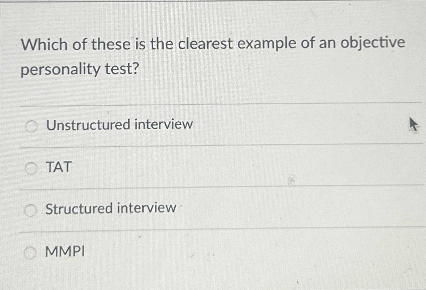 Solved Which of these is the clearest example of an | Chegg.com