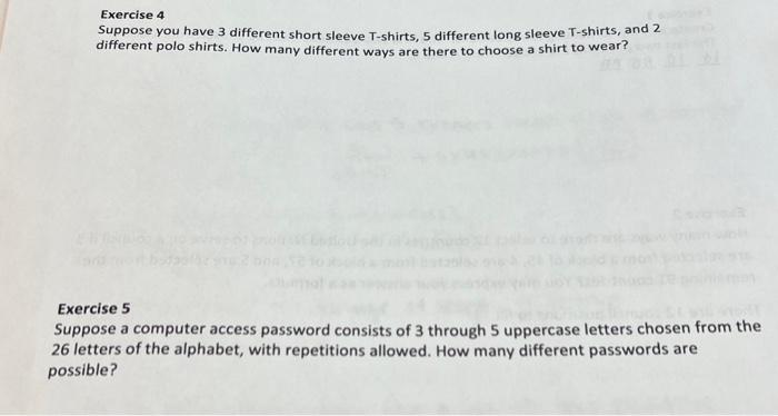 Solved Exercise 1 Create a string containing four positions. | Chegg.com